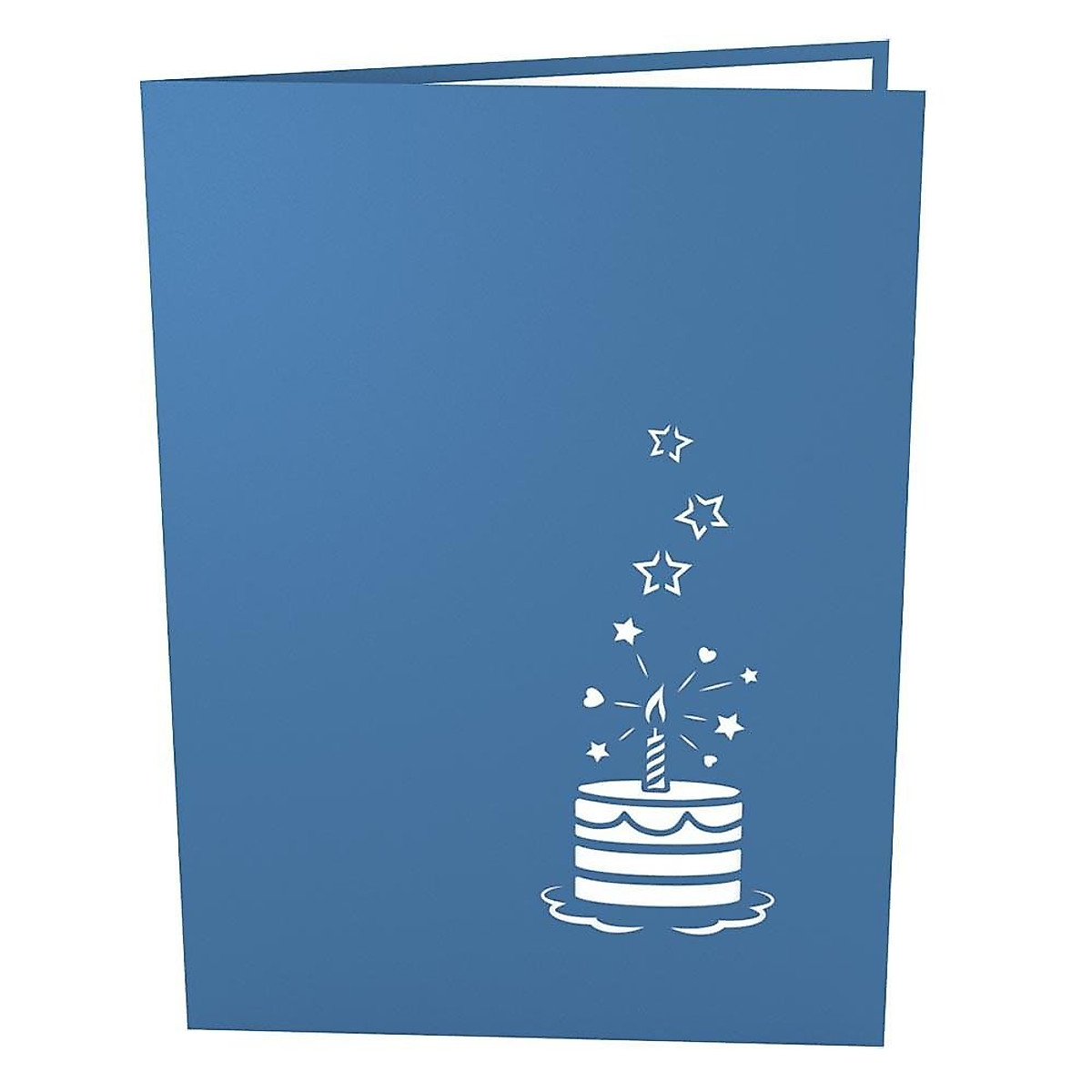 Lovepop Birthday Cake Blue 3D Pop-Up Greeting Card