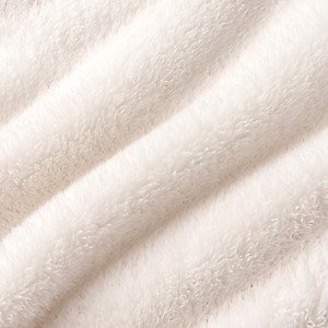Berkshire Blanket Classic Extra-Fluffy™ Plush Blanket,King Size Bed Blanket,Soft Fuzzy Fluffy Long Hair Blanket for Couch Sofa Bed,Cream,90x108 Inches