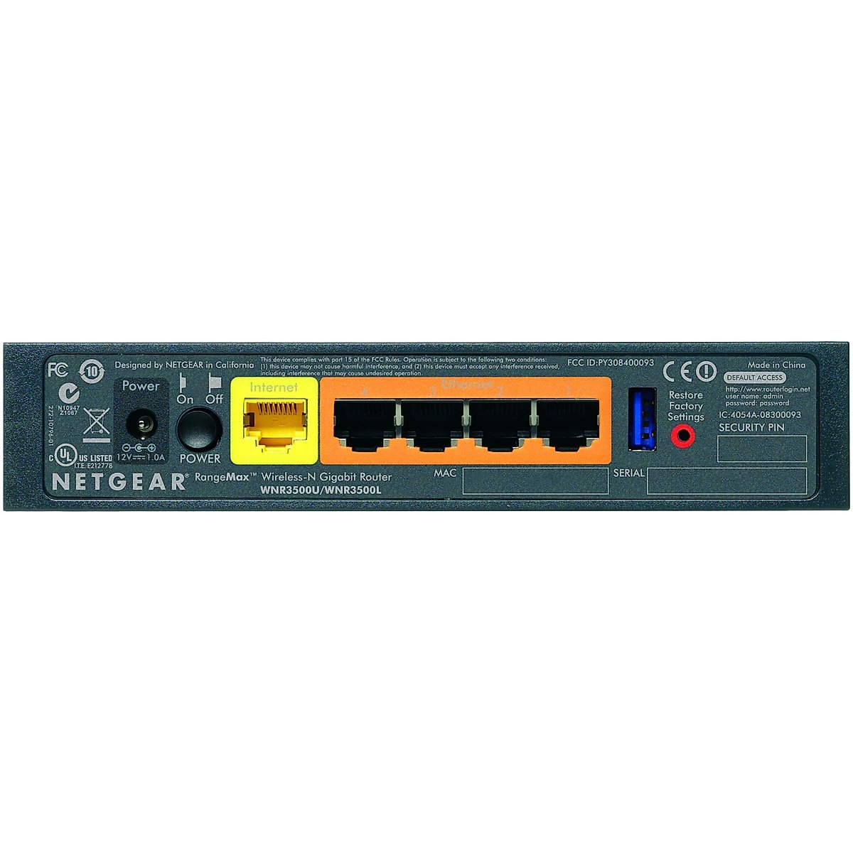 NETGEAR WNR3500L N300 Open-Source Gigabit WiFi Router (WNR3500Lv2), 128MB NAND and 128MB RAM, 480 MHz MIPS 74K Processor