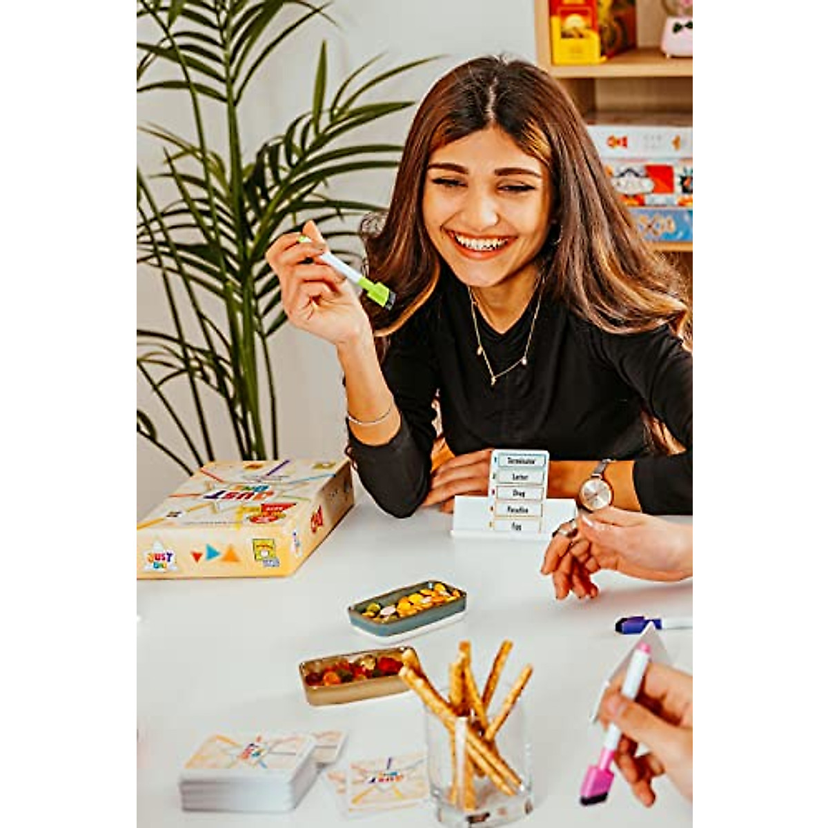 Just One Party Game - Cooperative Word Guessing Fun for Friends and Family! Ages 8+, 3-7 Players, 20 Minute Playtime, Made by Repos Production