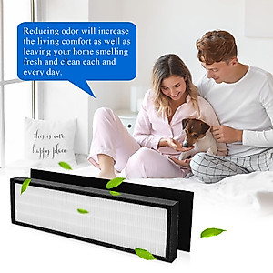 XIMOON FLT4825 HEPA Filter B Replacement GermGuardian AC4825 AC4825E AC4850PT FLT4800 AC4300 AC4800 AC4900 AC4900CA AC4820 For PureGuardian AP2200CA Activated Carbon Pre-Filters - 4 Pack