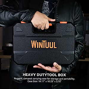 WINTUUL 48PC Tool Kit - Hand Tool Set with Toolbox Storage Case, Tool Kit for Home, Apartment, Garage, Dorm and Office-Perfect for Women/Men DIY, Home Repair