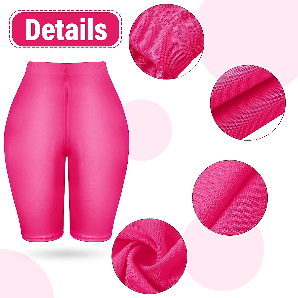 80s 90s Outfit for Woman Hip Hop Costume Legging Rapper Sunglasses Gold Chain Earring Party Accessories(XX-Large,Rose Red)