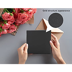 Frantis 20 Pack Jewelry Gift Boxes, Thick Paper Box Bulk for Jewelry Gift Packaging, Bracelet Gift Case with Cotton Filled and Lids-Black