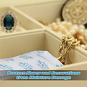 SurpOxyLoc 50 Gram(20Packs) Food Grade Silica Gel Packs Dessicant Packets for Moisture Control,Cobalt Chloride Free Moisture Absorbers for Food Storage