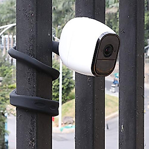 2 Pack Flexible Twist Mount for Arlo Pro 2, Arlo Ultra, Arlo Pro,Arlo Baby, Arlo Pro 3, Arlo Go,Arlo Wall Mount Bracket,Attach Your Arlo Camera Wherever You Like Without Any Tools - Black