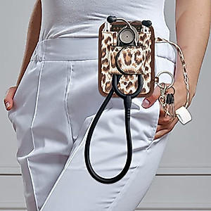 Stethoscope Holder Hip Clip with Pen Slot, Tape Strap and Keyring, Stethoscope Holder Carrier on Belt Pants and Scrubs, Universal Fit for All Stethoscope for Nurses Doctors, Nursing Students.