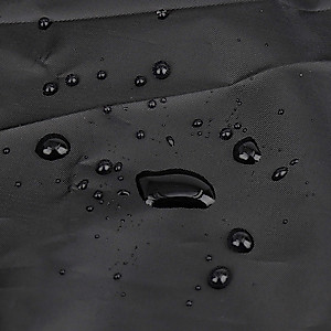 X AUTOHAUX Motorcycle Cover Lightweight Half Cover Outdoor Waterproof Rain Dust Protector Black XL for Most Full Dress Touring Cruiser