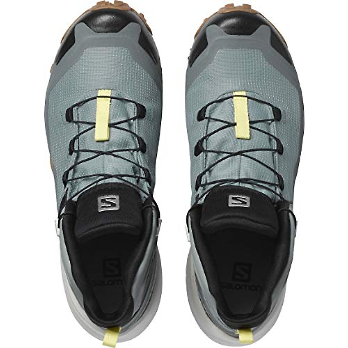 Salomon Cross MID Gore-TEX Hiking Boots for Women, Lead/Stormy Weather/Charlock, 9.5