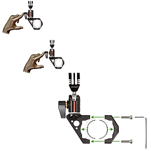 iSHOXS BullBar Pro X 34 | Action Cam Mount - 360° Swivel | Roll Bar Holder for GoPro Hero 11 10 9, Apexcam, Apeman, Insta360, and Compatible Cameras | Aluminum Range 30-34mm