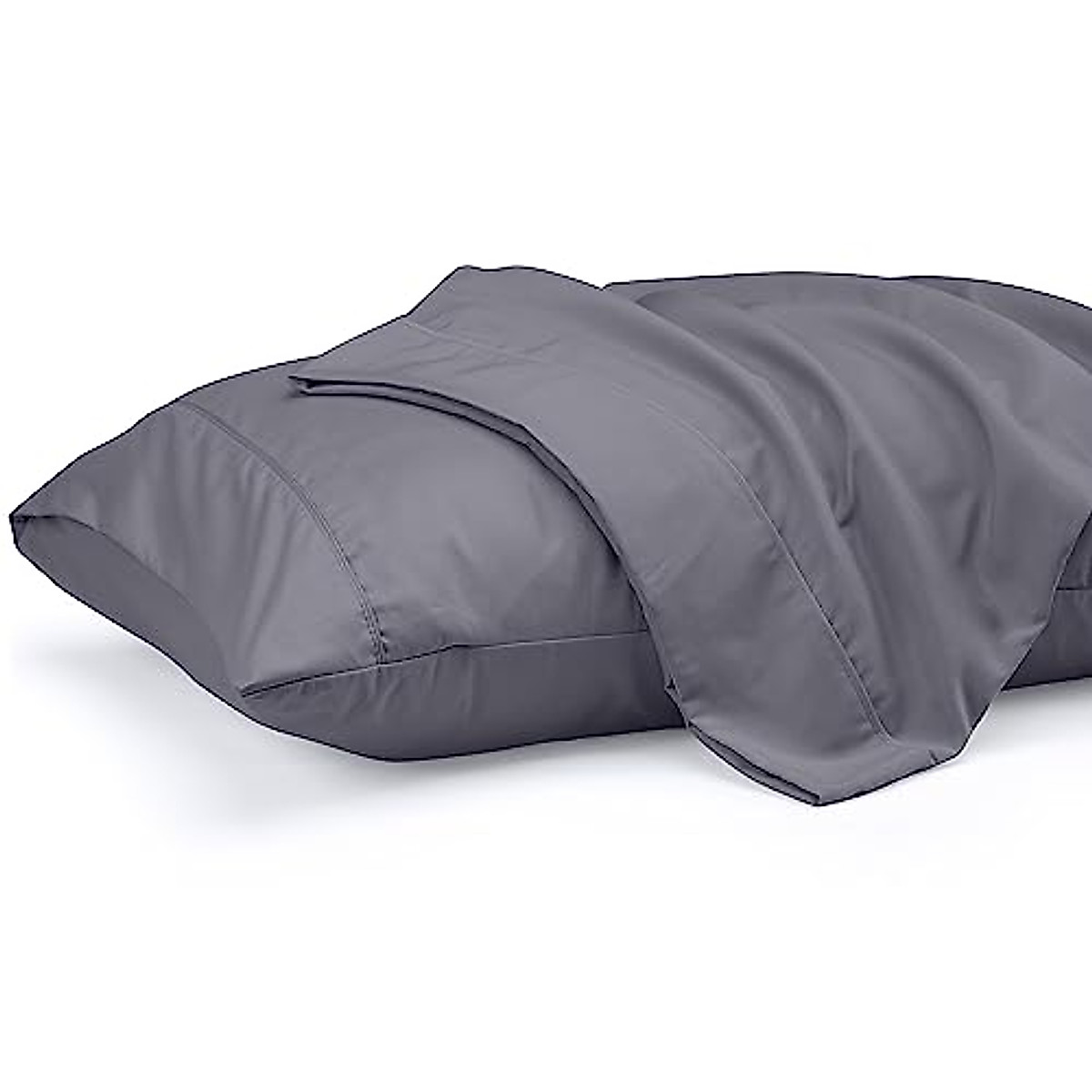 Utopia Bedding Queen Pillowcases - 2 Pack - Envelope Closure - Soft Brushed Microfiber Fabric - Shrinkage and Fade Resistant Pillow Covers Standard Size 20 X 30 Inches (Queen, Grey)