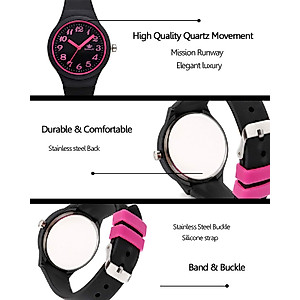 Top Plaza Womens White Silicone Analog Quartz Wrist Watches Fashion Casual Colorful Sport Rubber Jelly Watch with Classic Arabic Numerals