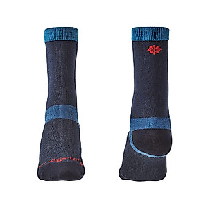 Bridgedale Women's Coolmax Base Layer Liner Socks - 2 Pack, Navy, Small