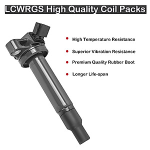 Set of 8 Ignition Coil Pack Fits for V8 4.7 4.3 2000 2001 2002 2003 2004 205 2006 2007 2008 2009 Toyota Tundra Sequoia Land Cruiser 4Runner LEXUS LX470 GX470 GS430 LS430 SC430 Replaces UF230 UF493