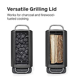 BioLite, Enamel Coated Grill Cover Lid for FirePit, Works with Charcoal and Firewood Cooking