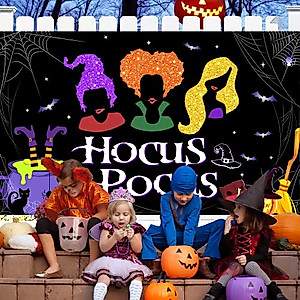 Large 71" X 43" Backdrop, Party Decorations, Witch Sisters Backdrop for Decorations Party, Birthday Decorations for Kids