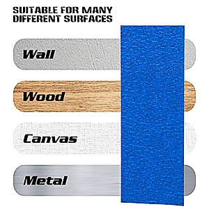 XUXU Blue Painters Tape, 2 Inch Blue Painters Masking Tape Bulk for Multi-Surface, Produce Sharp Lines, Residue-Free 196 Yards Total Blue Tape Set of 4 Rolls