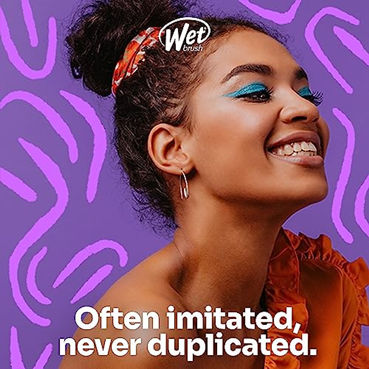 Wet Brush Thick Hair Detangling Brush, Black - Ultra-Soft IntelliFlex Bristles Glide Through Tangles With Ease - Pain-Free Detangler for All Hair Types, Wet & Dry Hair