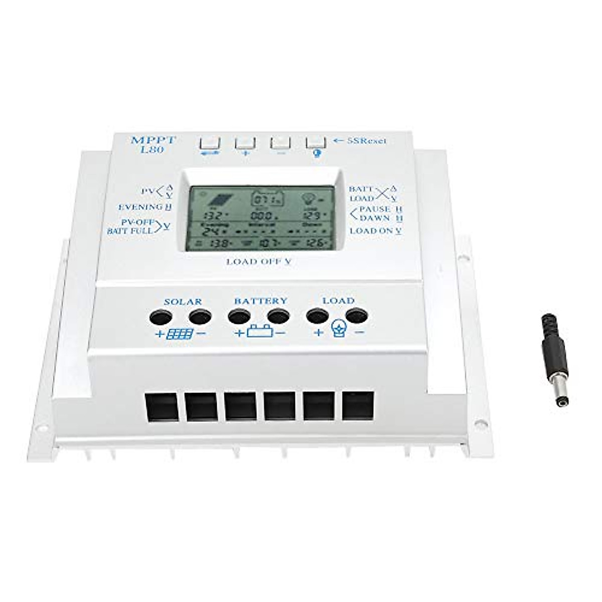 Shexton Controller, 80A LCD Display PWM Photovoltaic Solar MPPT Charge Controller Regulador 12V/24V