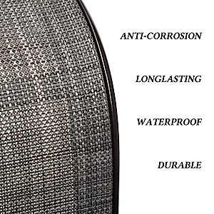 AbocoFur Outdoor Fabric Glider Chair with Sturdy Steel Frame, Field Patio Sling Rocker Chair, Comfortable Rocking Lounge Chair for Garden, Backyard, Porch, Grey