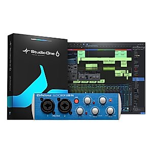 PreSonus, 2 Audio Interface, Blue, PC/Mac-2 Mic Pres (AUDIOBOX USB 96)