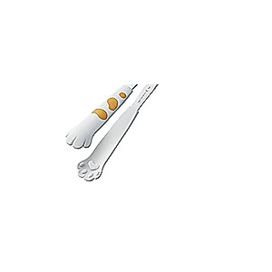 Miya Catch Cat Tongs, 7-Inch, White