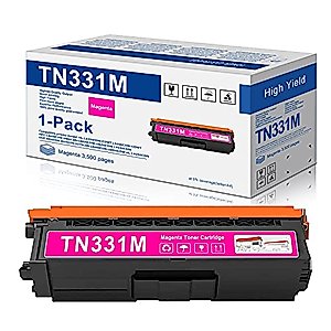 MitoColor TN-331M TN-331 TN331M TN331 High Yield Magenta Toner Cartridge for Brother MFC-L8600CDW 9460CDN L9550CDW HL-L8250CDN L9200CDW/CDWT DCP-9050CDN 9270CDN L8400CDN Printer Toner (1 Pack)