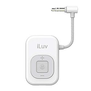 iLuv AirFree Bluetooth Wireless Stereo Audio Transmitter Adapter with 3.5mm Cable; Ideal for Airplane Flight, Nintendo Switch, Gym Treadmill, TV; Compatible with BT Earbud, Earphone, Headphone, AirPod