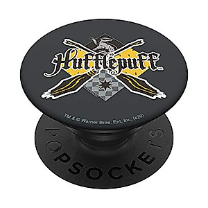 Harry Potter Hufflepuff Broomstick Badger Logo PopSockets Swappable PopGrip