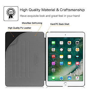 Fintie Case for iPad 6th / 5th Generation (9.7 Inch 2018/2017), iPad Air 2, iPad Air - [Multiple Secure Angles] Slim Magnetic Kickstand Protective Cover with Auto Sleep Wake Feature, Love Tree