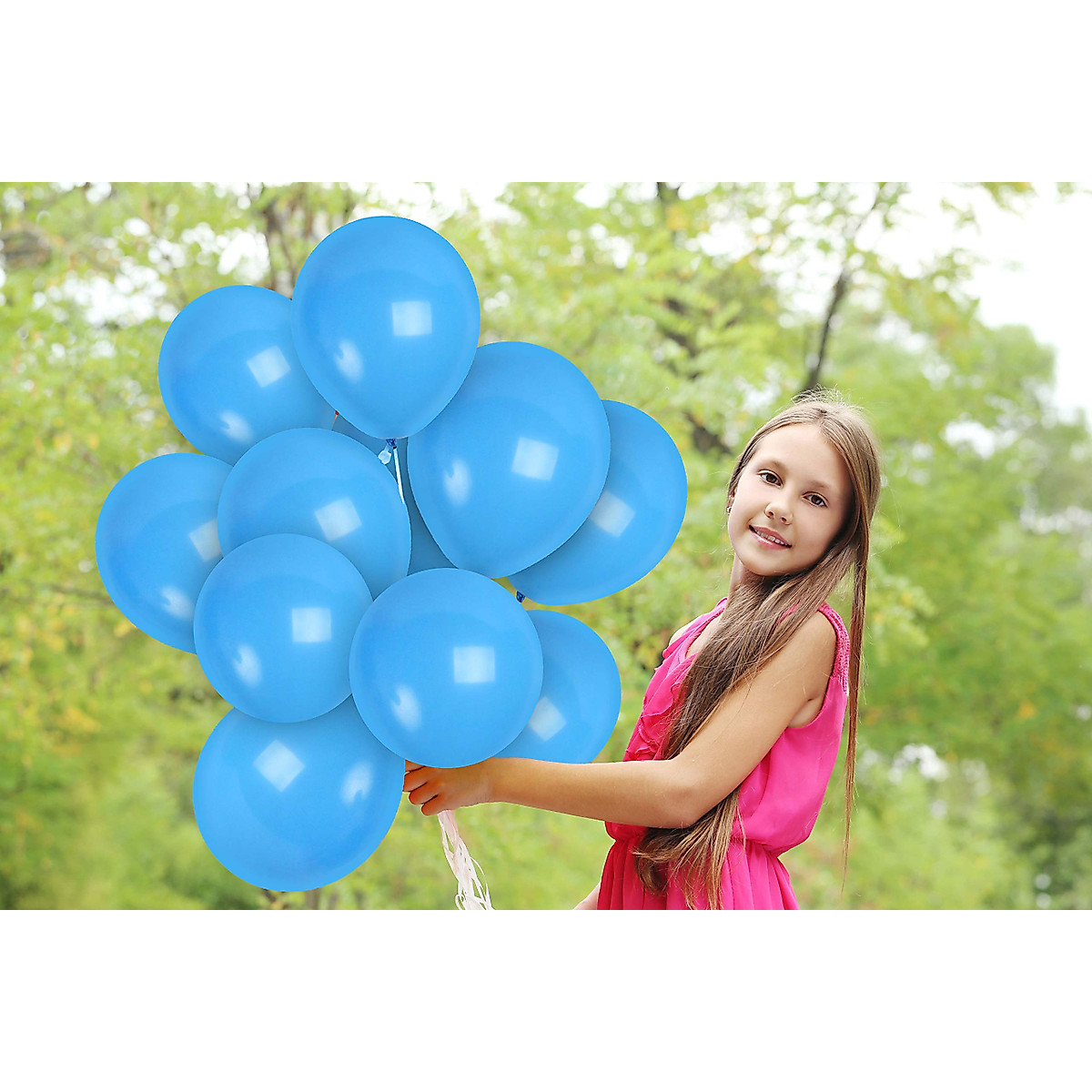 Treasures Gifted Light Blue Balloons - Baby Blue Balloons - Pastel Blue Balloons - Dusty Blue Balloons - Latex Sky Blue Balloons - Steel Blue Balloons - Robins Egg Blue Balloons - Blue Balloons 100 Pc