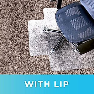 Dimex 46"x 60" Clear Rectangle Office Chair Mat For Low And Medium Pile Carpet, Made In The USA, BPA And Phthalate Free, C532001J