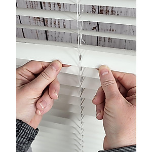 BlindDIY™ Clear Mini Blind Slat Repair Kit-Clear Blind Repair Tabs with String Holes- Clear Blind Fixers-Horizontal Blinds Replacement Slats