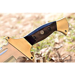 Wilson Roy Hand Made D2 steel Knife Camping, Hunting and Survival Full Tang Knife Big Rambo Knife