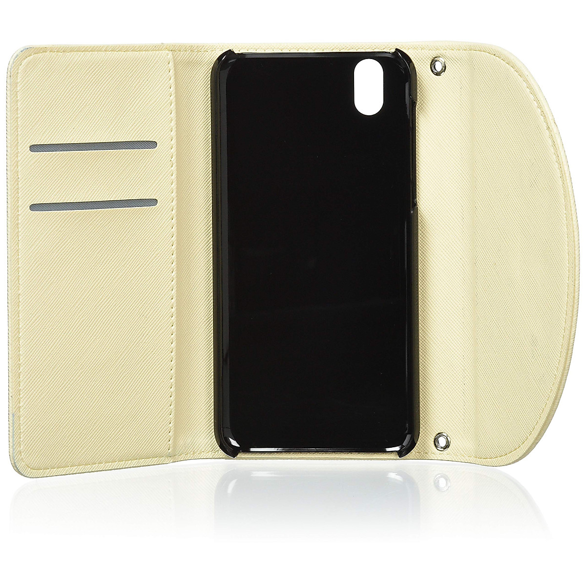 ジルズデザイン(Jills Design) Android One S3 Case Cover Notebook Type Android One S3#009 Ribbon Cream Stripe Smartphone Cover Smartphone Case Notebook Case Notebook Cover s3-tc009-wt06