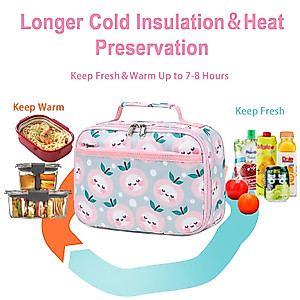 Kids Girls Boys Lunch Bag Insulated Lunch Box for school Lunch Cooler Organizer School Kids Lunch Tote Bag