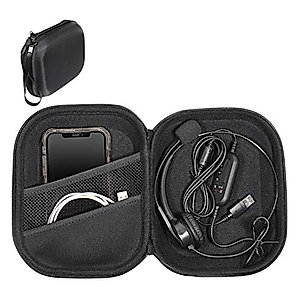 getgear Headset Case for Jabra Biz 1500, Evolve 65, 40 UC; Plantronics Voyager 104, Blackwire C5220, C3220, C225, Also for Mpow Pro, M5, M5 Pro, HC5, V5.0, TaoTronics, YAMAYN Wireless Headset