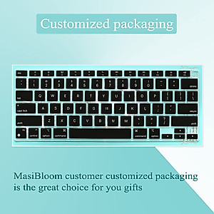 Silicone Keyboard Cover Skin for MacBook Air 13.3 inch A2337 M1 Released in Nov. 2020 US Layout Ultra Thin Protector Cover Skin NOT Fit for 13.6" M2 M3 A2681 A3113