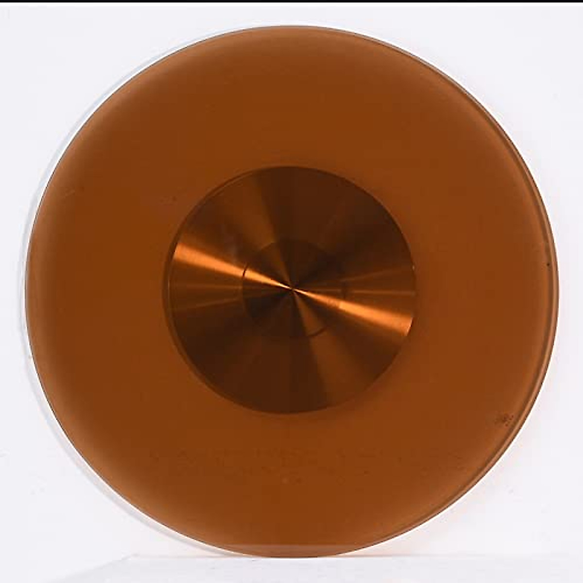 Round Turntable Rotating Dining Table Tempered Glass Table Top Lazy Susan Transparent Serving Plate Serving Tray, Dining Table Turntable Explosion-proof, Brown 70cm Aluminium Alloy Swivel Turntable (
