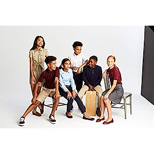 French Toast Boys' Big Pull-on Twill Jogger Pants, Khaki, 12