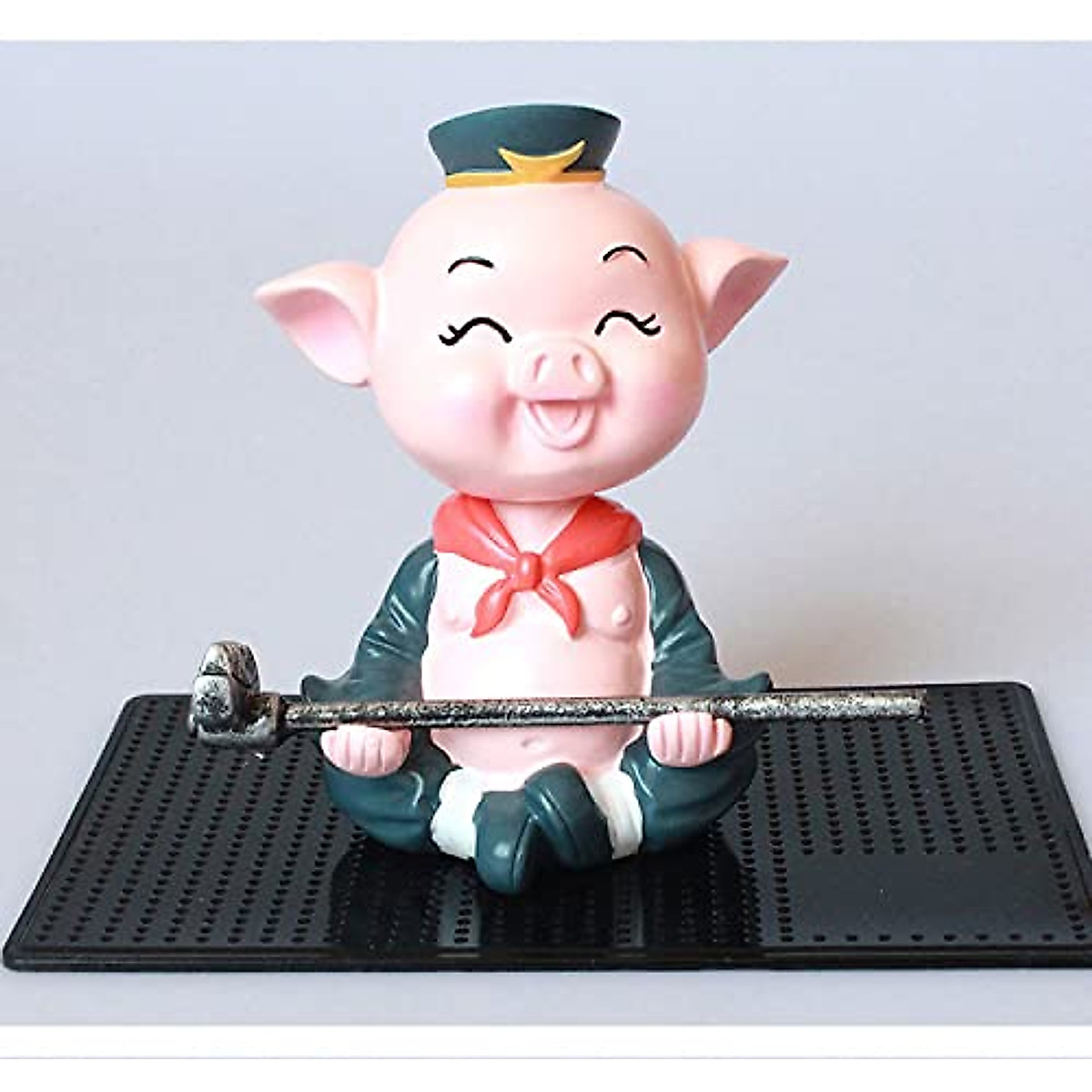 Cute Pig bobbleheads for Dashboard /Desk, car Decor Funny Figurines, Dancing Doll Head Stress Relief Gifts for Men Cars Decorations Anime Accessories Dashboard Decorations Hippie car