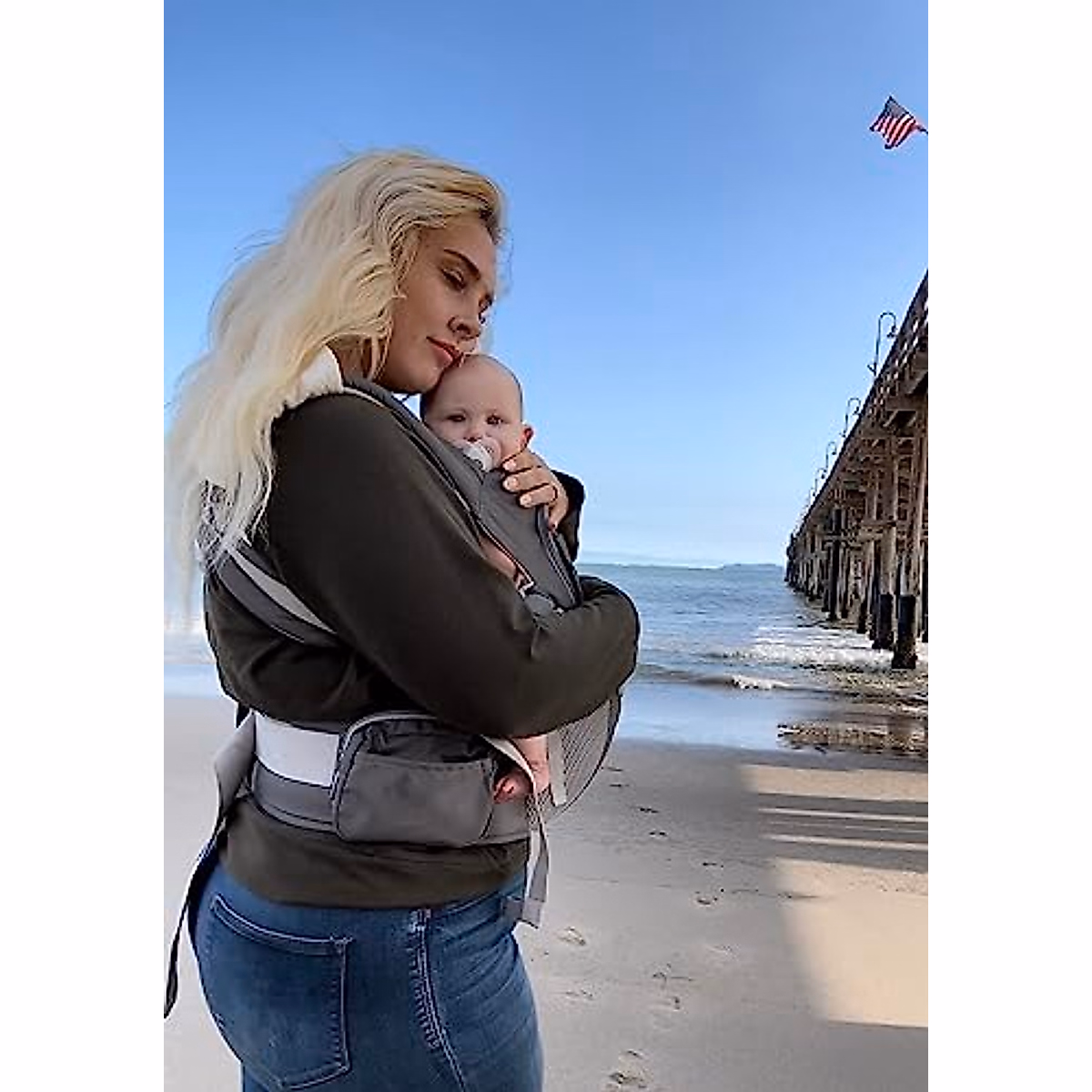 besrey Baby Carrier Front Facing Holder, Hip Seat, Dad Kangaroo Carrier Summer, Toddler Chest Hybrid Wrap Carrier, Mens Ergonomic Body Carrier Backpack, Easy Infant Carrier Mesh, Forward Soft Carrier