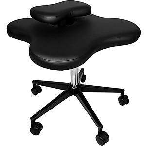 HANS Hans Meditation Chair,Cross Legged Kneeling Chair for Ergonomic Posture Corrective Seat (Balck) 211 211