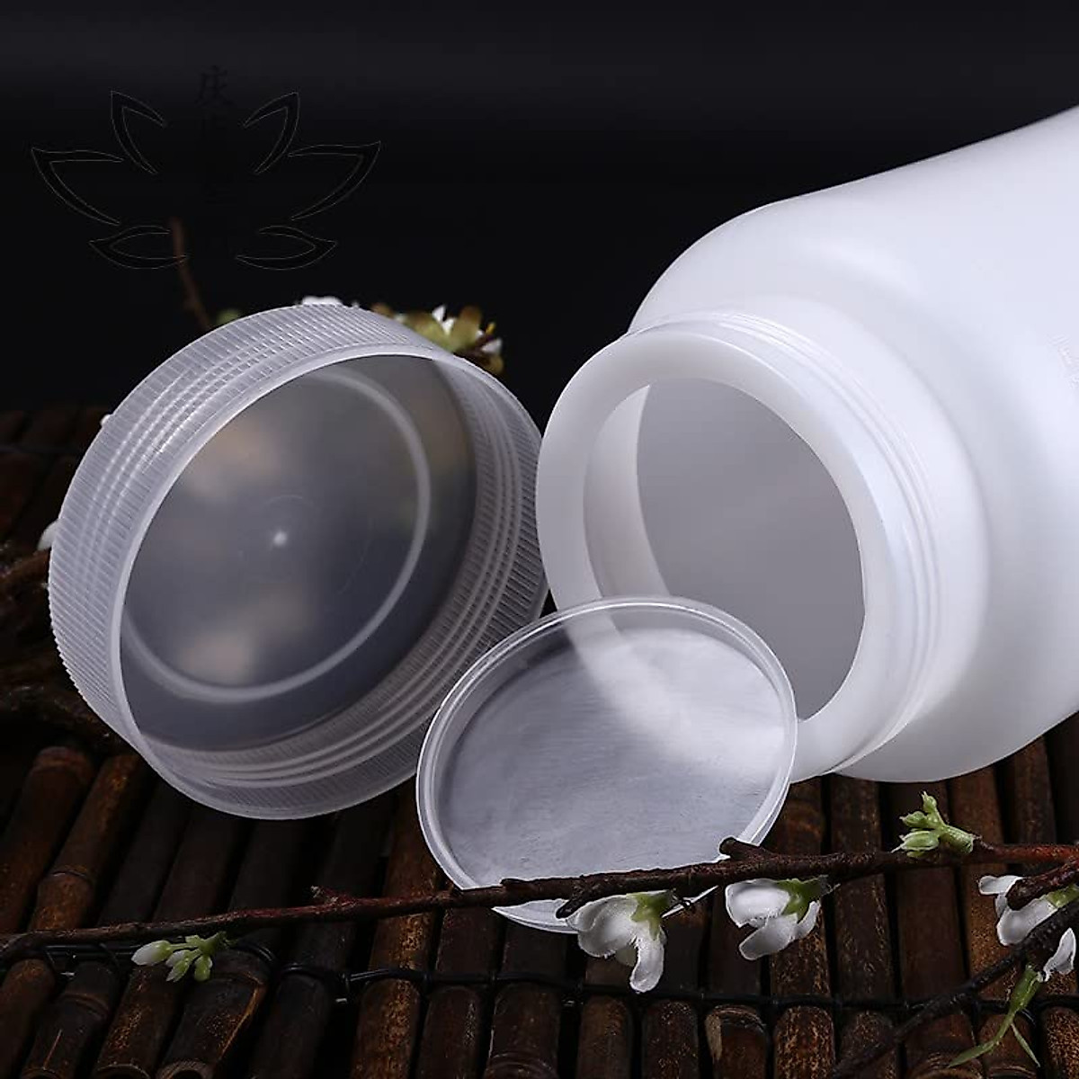 Bettomshin 10Pcs 150ml PE Plastic(Food Grade) Bottles, Wide Mouth Lab Reagent Bottle, Liquid/Solid Sample Seal Sample Storage Container with Graduated Scale