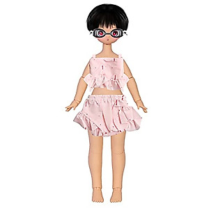 4 Pcs Mini Swimsuit Outfit with Swimming Goggles Miniature Swimming Outfit Bikini Accessories Bathing Suit Swimsuit with Accessories Miniature Pool Party Clothes for Mini Decoration