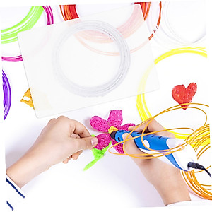 CIMAXIC 10pcs Copying Board 3D Printing Pen Mat Basic Template Drawing Board for 3D Printing Pen Painting Mat 3D Drawing Paper Templates Transparent Drawing Board Drawing Tool Plastic