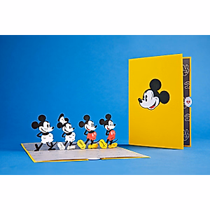 Lovepop Disney's Mickey Through the Years Pop Up Card, Disney Card, Birthday Card, Mickey Mouse Card, Greeting Card, 3D Card, Birthday Card for Kids