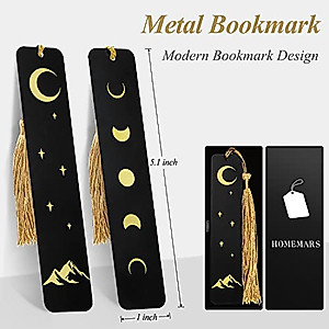 Bookmark, Homemars Book Markers Metal, Book Marks 2 Pieces, Graduation Gifts, Teacher Appreciation Gifts, Retirement Gifts for Women, Mother's Day Gifts, Christmas, Valentines Day, Birthday, School
