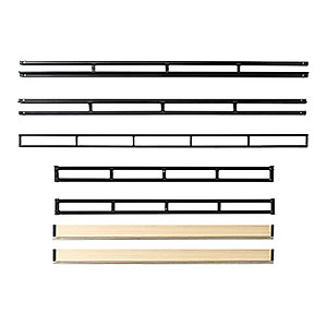 Best Price Mattress 4 Inch Metal Box Spring Mattress Support with Wood Slats, Full