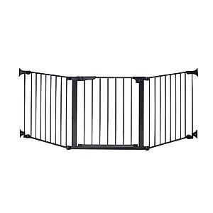 KidCo - Custom Fit Auto Closing ConfigureGate Baby Gate with with 30 Inch Door Section, Baby Fence, Safety Gate (Black)